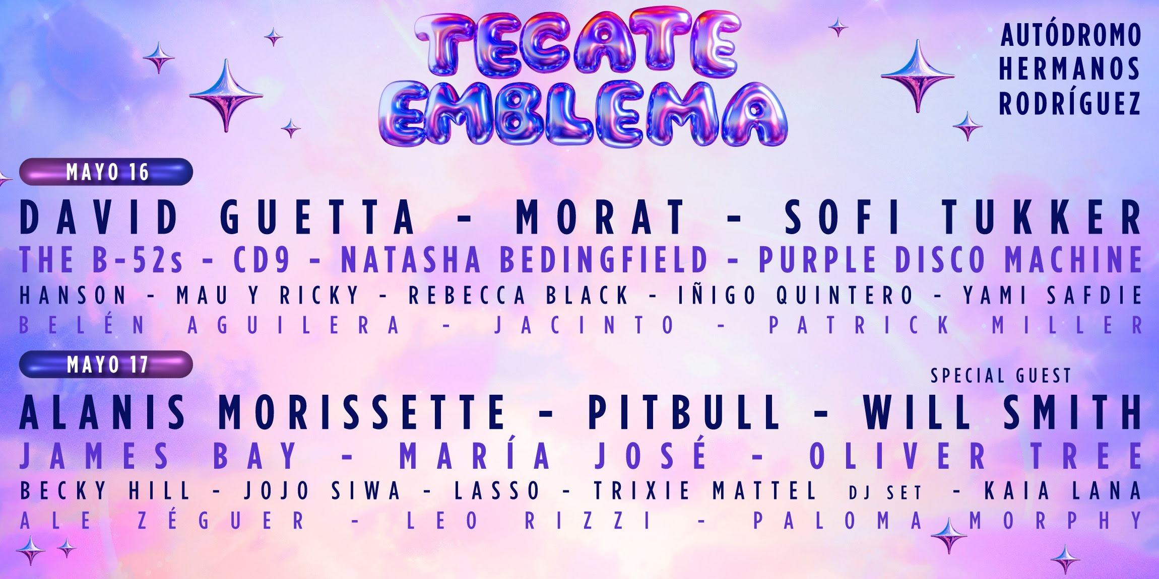 El festival más emblemático regresa y aquí te dejamos el line up por ...